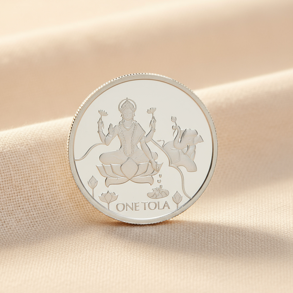 One Tola Padma Lakshmi Coin in Silver by PureJewels