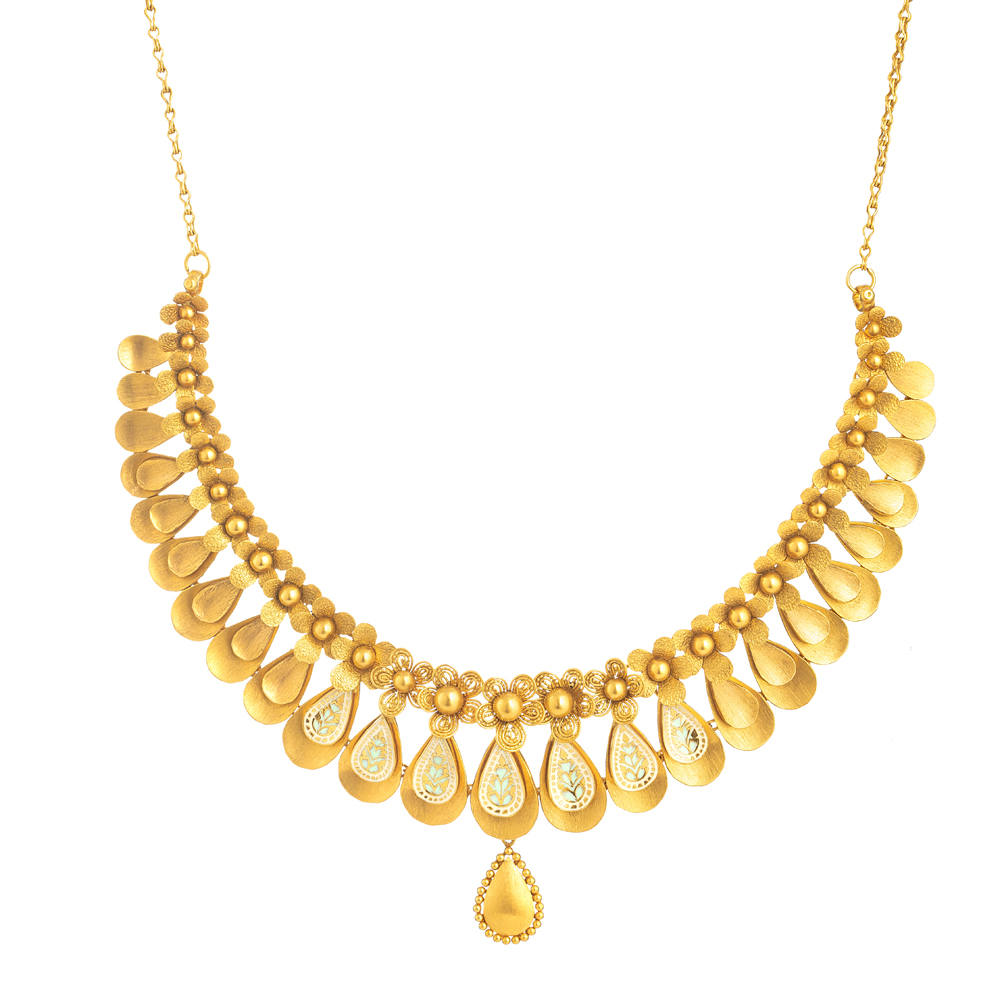 22 Karat Gold Bridal Necklace 00 SKU 32899 