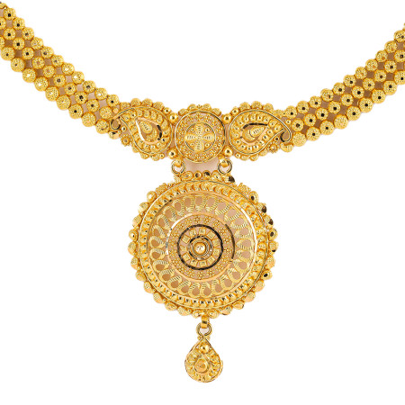Choker Gold Necklace Elegant Gold Choker Chains Purejewels UK