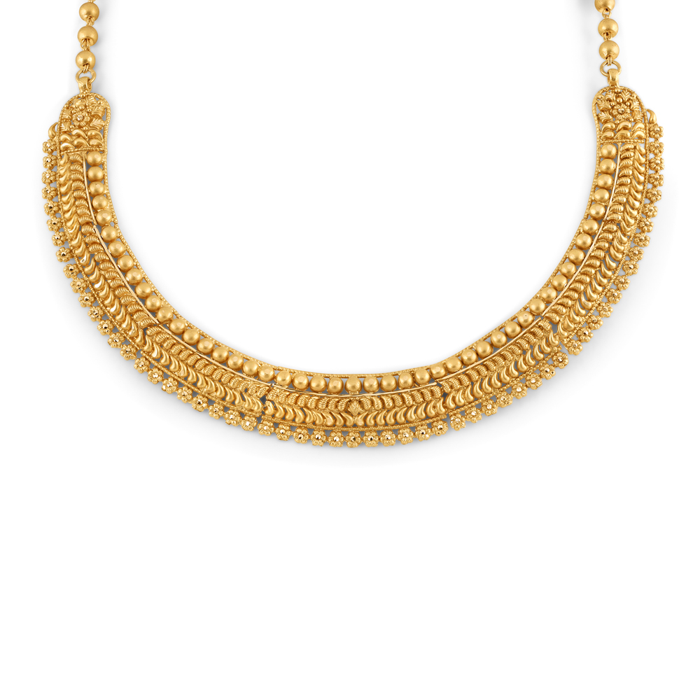 22ct Gold Antique Bridal Choker Necklace Purejewels Uk