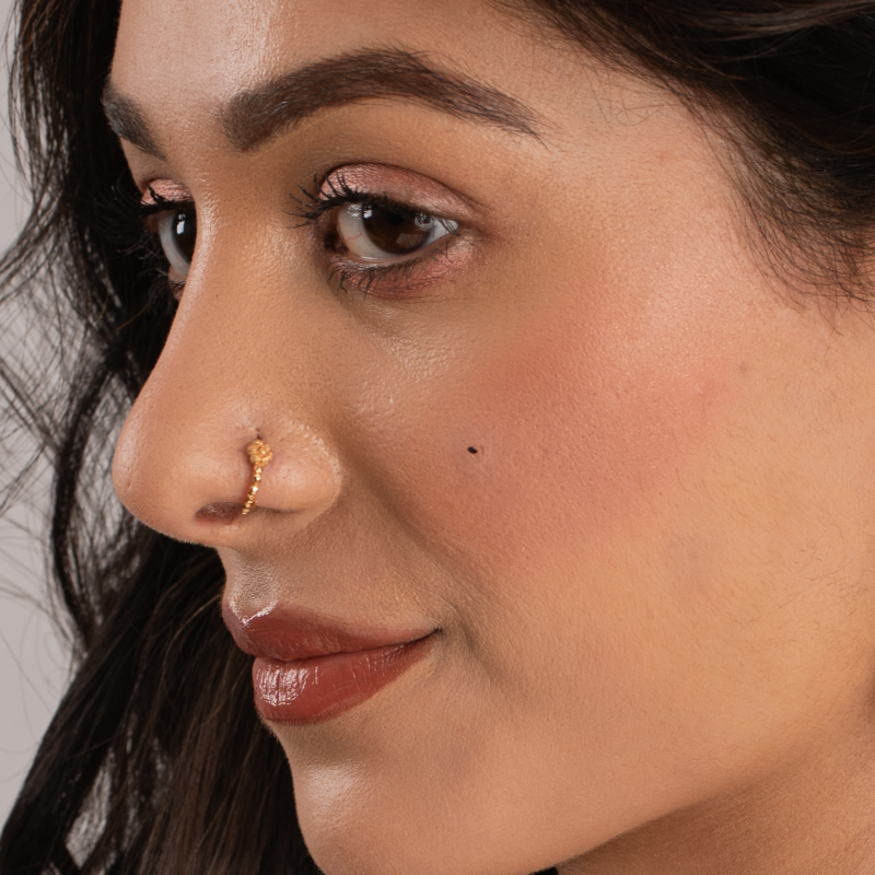 22ct Gold Rosettes Nose Ring Rosette Collection PureJewels