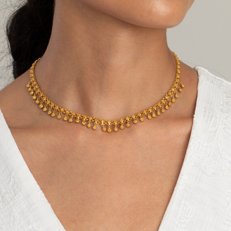 22ct Gold Choker Necklace Handmade Gold Jewellery in the UK
